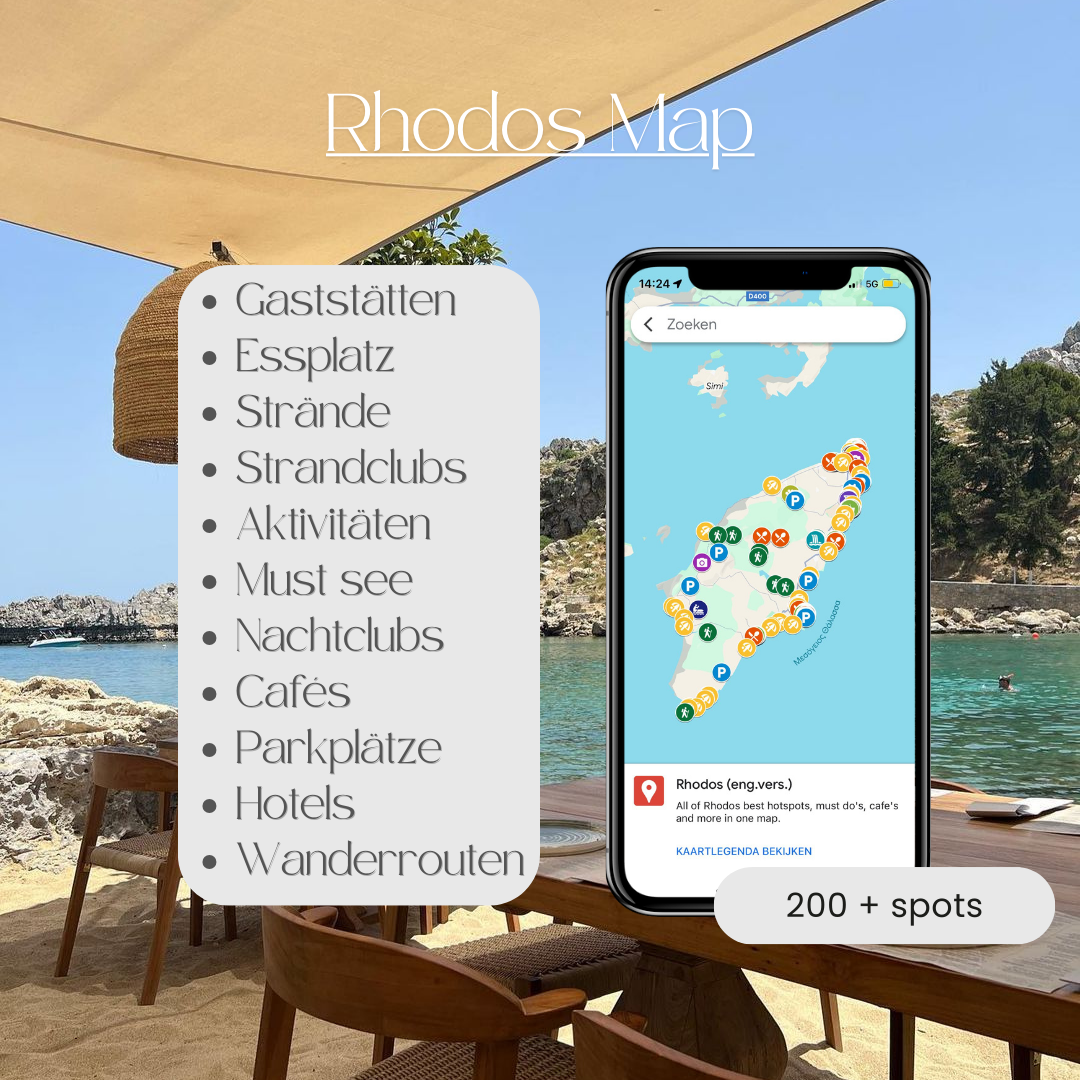 Rhodos Map (DE.vers.) – MapsbyLina